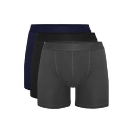 Rester&ouml;ds Rester&ouml;ds 3er-Set: Boxershorts in Dunkelblau/ Schwarz/ Grau | Gr.: XL