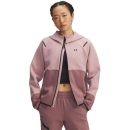 Under Armour Fleecejacke/Fleecepullover "Unstoppable Fleece Full-Zip" in Pink | Gr.: XL