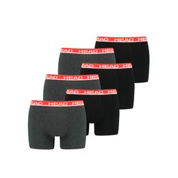 Boxershorts Head Basic Boxer 6P in 011 - Grey / Red | Gr.: XL