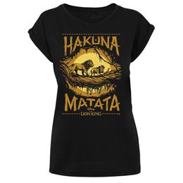 F4NT4STIC T-Shirt Disney Der K&ouml;nig der L&ouml;wen Hakuna Matata in schwarz | Gr.: S