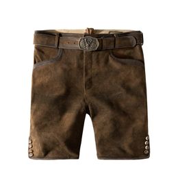 Stockerpoint Lederhose "Fred" in havanna gespeckt | Gr.: 52