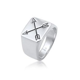 Kuzzoi Ring 925 Sterling Silber Pfeil, Siegelring in Silber | Gr.: 62