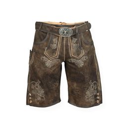 Kr&uuml;ger KR&Uuml;GER Lederhose in grau | Gr.: 46