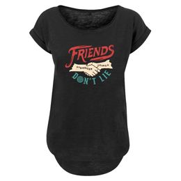 F4NT4STIC Long T-Shirt Stranger Things Friends Dont Lie Hands in schwarz | Gr.: XL