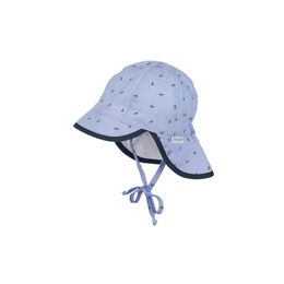Sterntaler Schirmm&uuml;tze mit Nackenschutz Anker in himmelblau | Gr.: 41 cm