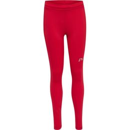 Newline Verstellbare Taille Leggings Reflektierend Logo Kids Core Kinder in TANGO RED | Gr.: 128