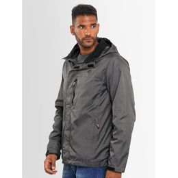 Regenjacke Alessandro Salvarini Herren Regenjacke AS323 in Dunkelgrau | Gr.: M