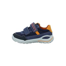 Ricosta Leder-Sneakers "Rider" in Dunkelblau/ Orange | Gr.: 28