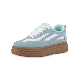 VAN HILL Plateau Sneaker Arabella in Hellblau | Gr.: 36