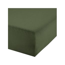 REDBEST Single-Jersey Boxspring-Spannbettlaken Denver in tanne | Gr.: 90x190 cm - 100x200 cm