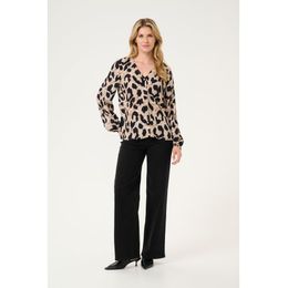 Kaffe Langarm-Bluse KAmaira Regular fit in Large Animal Print | Gr.: 36
