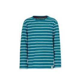 Band of Rascals Longsleeve " Striped " in petrol-cream | Gr.: 110/116