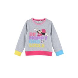 Disney Minnie Mouse Pullover langarm Sweatshirt in Grau | Gr.: 128
