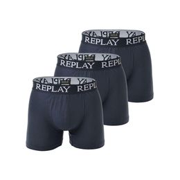 Replay Boxershort 3er Pack in Dunkelblau | Gr.: L