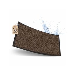 WohnDirect Schmutzfangmatte PALERMO in Braun | Gr.: 40 x 60 cm
