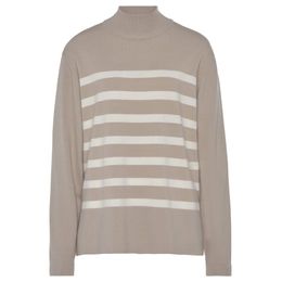 Lascana Rollkragenpullover in sand/creme | Gr.: 36-38