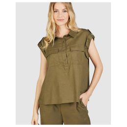 NAVIGAZIONE Bluse in oliv | Gr.: 48