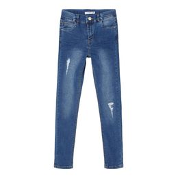 name it M&auml;dchen High Waist Stretch Jeans in Blau | Gr.: 122