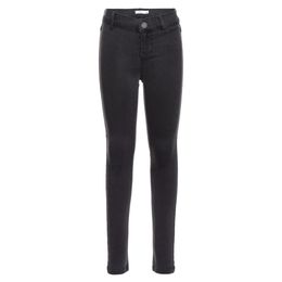 name it M&auml;dchen Skinny Fit Stretch Jeans in Grau | Gr.: 98