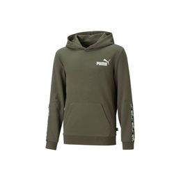 Puma Sweatshirt Ess Tape Camo Hoody in gr&uuml;n | Gr.: 140