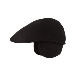 BREITER M&uuml;tze mit Ohrenschutz in schwarz | Gr.: M