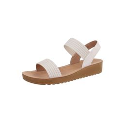 Ital-Design Sandale & Sandalette in Hellgrau | Gr.: 38