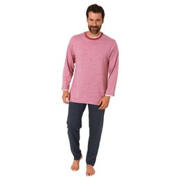 Normann langarm Schlafanzug Loungewear - 71813 in rot | Gr.: 64/66