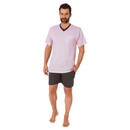 Normann kurzarm Schlafanzug Shorty Pyjama - 72114 in dunkelgrau | Gr.: 56