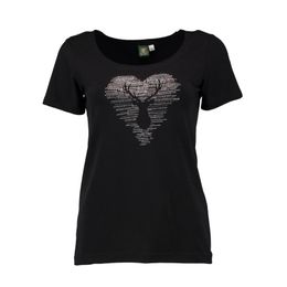 OS-Trachten T-Shirt Yomaru in schwarz | Gr.: XS