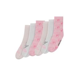 ONOMATO! 6er-Set: Socken Barbie in Mehrfarbig | Gr.: 31-34