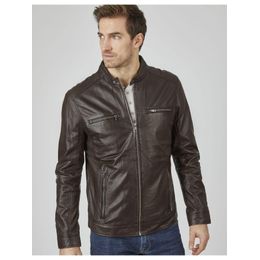 Bugatti Lederjacke BUDANILO in dunkelbraun | Gr.: 54