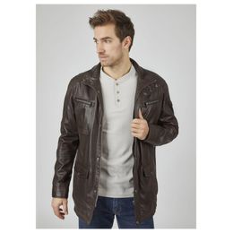 Bugatti Lederjacke BUDAVID in dunkelbraun | Gr.: 48