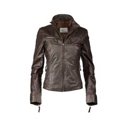 7eleven Lederjacke SEEviana in Dunkelbraun | Gr.: 48