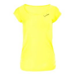 WINSHAPE Functional Light Kurzarmshirt AET106 in neon gelb | Gr.: S