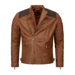 Rock Creek Lederjacke in Hellbraun | Gr.: L