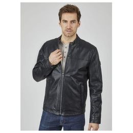 Bugatti Lederjacke BUALESSIO in Dunkelblau | Gr.: 56