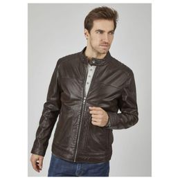 Bugatti Lederjacke BUCLAUDIO in dunkelbraun | Gr.: 58