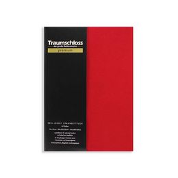 Traumschloss Premium Edel-Jersey Spannbettlaken in rubin | Gr.: 140-160 x 200-220 cm
