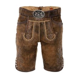 Maddox Lederhose HORN in dunkelbraun | Gr.: 58