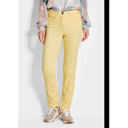 GOLDNER Damen Jeans Slim Fit LOUISA mit Stretch-Anteil in gelb | Gr.: 50