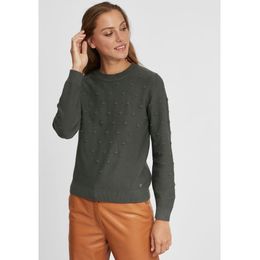 oxmo Strickpullover OXDotta in Grau | Gr.: XS