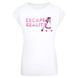 F4NT4STIC T-Shirt Alice im Wunderland Escape Reality in wei&szlig; | Gr.: XL