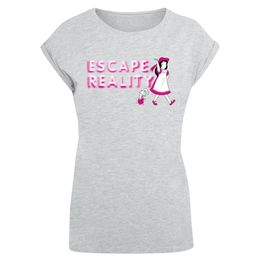 F4NT4STIC T-Shirt Alice im Wunderland Escape Reality in grau meliert | Gr.: S