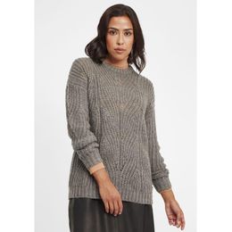 oxmo Strickpullover OXChiara in Grau | Gr.: L