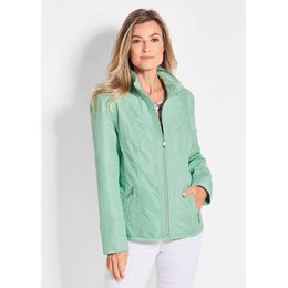 GOLDNER Kurzgr&ouml;&szlig;e: Sportive &Uuml;bergangsjacke mit Stehkragen in mint | Gr.: 23