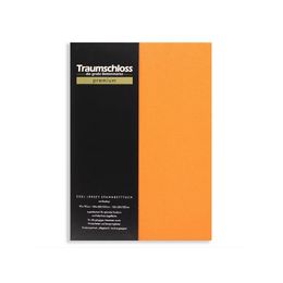 Traumschloss Premium Edel-Jersey Spannbettlaken in mandarine | Gr.: 180x200 cm - 200x220 cm