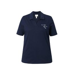 Ulla Popken Poloshirt in marine | Gr.: 42-44