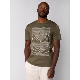 wat? Apparel T-Shirt Mountains in Khaki | Gr.: 56