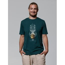 wat? Apparel T-Shirt [#afts] Eichh&ouml;rnchen in Dunkelgr&uuml;n | Gr.: 54