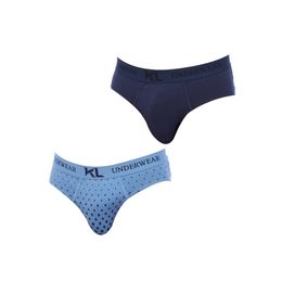 Kisses and Love 2er-Set: Slip in Blue | Gr.: XXL